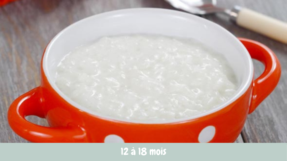 Crème de riz vanillée | Cuisine de bébé Crème de riz vanillée | Cuisine de bébé