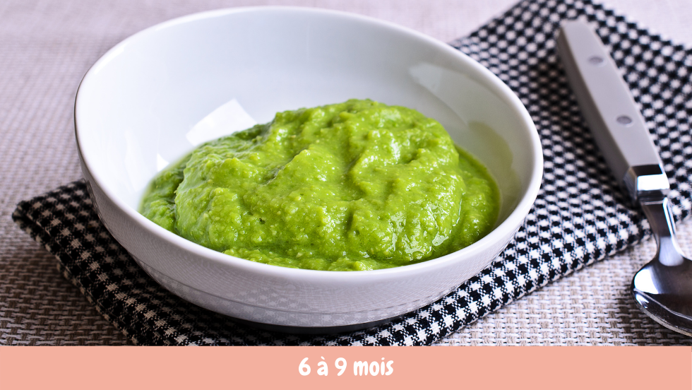 Ma 1ère purée très très verte ! | Cuisine de bébé